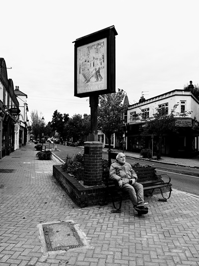 The Claygate Sign on The Parade - Claygate